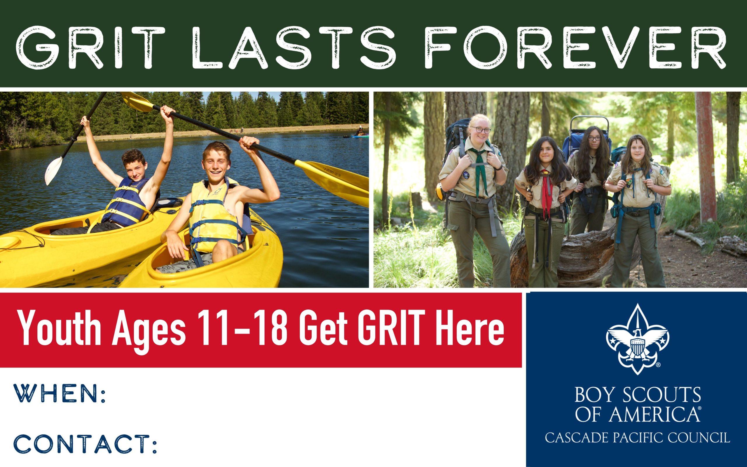 Recruiting Yard Signs & Banners | Cascade Pacific Council, Scouting America