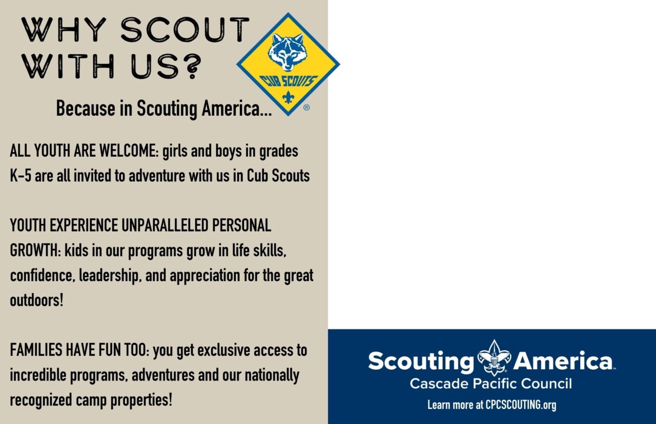 Recruiting Yard Signs & Banners | Cascade Pacific Council, Scouting America